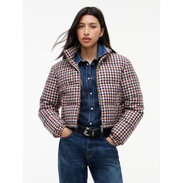 Tommy Jeans Damen Steppjacke &raquo;TJW CROP CHECK PUFFER&laquo; Kunstfaser L (42/44)