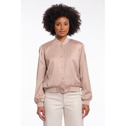 Rino & Pelle Rino & Pelle Damen Blouson &raquo;BANNER&laquo; mit falscher Tasche am &Auml;rmel, gl&auml;nzende Qualit&auml;t beige 48