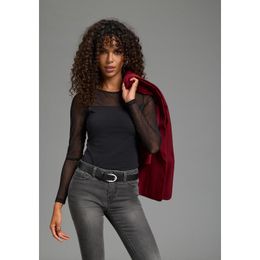 Laura Scott Damen Body aus elastischer Baumwollmischung, mit Rundhalsausschnitt 36, N-Gr