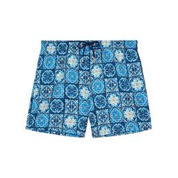 HOM Badeshorts ' Beach Boxer Maiolica ' Herren Gr&ouml;&szlig;e S blau