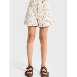 It's Basic Jeans 'POLKA MINI DENIM SHORT' Damen Gr&ouml;&szlig;e 42 elfenbein
