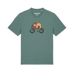 Watapparel Shirt 'Sloth' male size XL Green / Mixed colors