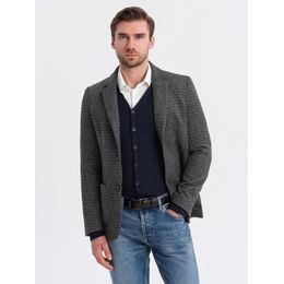 Ombre Sakko Herren Gr&ouml;&szlig;e 50/52 hellgrau / graumeliert