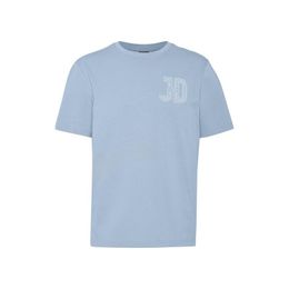 John Devin Herren T-Shirt &raquo;, Printshirt aus Baumwolle&laquo; Kurzarm, bedruckt, Rundhals, aus Baumwolle blau XL (56/58)