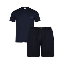 Mey Short Pajamas 'Aarhus' male size S Dark blue