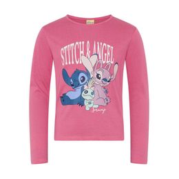 Kidsworld Langarmshirt in pink | Gr.: 140/146