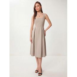 Happiness İstanbul Dress 'Midi' female size 36 Stone