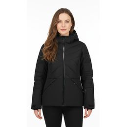 Icepeak Damen Skijacke &raquo;Icepeak EVELETH&laquo; mit Kapuze Fester Schneefang, wasserdicht, atmungsaktiv schwarz 50