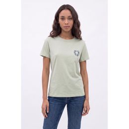 Pepe Jeans Damen T-Shirt &raquo;BECKA&laquo; aus Baumwolle, Rundhalsform gr&uuml;n S