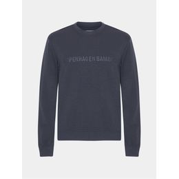 Copenhagen Bamboo Sweatshirt 'M&oslash;rkegr&aring; bambus sweatshirt med logo' Herren Gr&ouml;&szlig;e S dunkelgrau