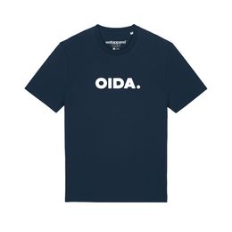 Watapparel Shirt ' Oida ' male size L Dark blue / White