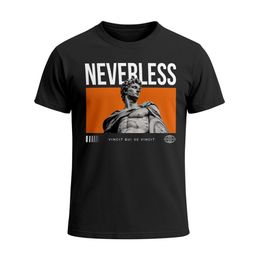 Neverless Shirt 'VINCIT QUI SE VINCIT' Herren Gr&ouml;&szlig;e S schwarz