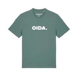 Watapparel Shirt ' Oida ' male size XL Green / White