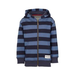 Band of Rascals Kapuzenpullover " Striped Zip " in blau | Gr.: 134