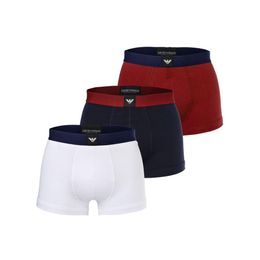 Emporio Armani Boxershort 3er Pack in Wei&szlig;/Blau/Rot | Gr.: M