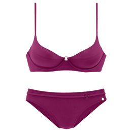 Lascana Bikini Damen Gr&ouml;&szlig;e L aubergine