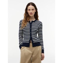 Tommy Hilfiger Damen Strickjacke mit Zopfstrickmuster blau S (36/38)