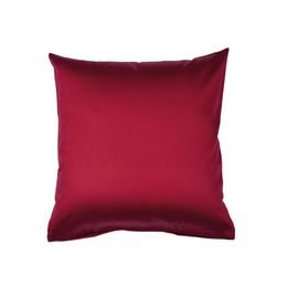 Traumschloss Mako-Satin Kissenbezug in bordeaux | Gr.: 40x80 cm