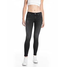 Replay Damen 5-Pocket-Jeans &raquo;NEW LUZ Skinny Fit&laquo; in Ankle-L&auml;nge schwarz 32, L&auml;nge 30