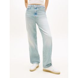 Tommy Jeans Damen Straight-Jeans &raquo;LAYLA HR SLIM STR&laquo; High Waist, Baumwoll-Qualit&auml;t blau 33, L&auml;nge 30