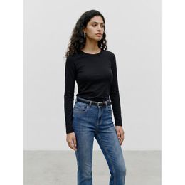 V&eacute;ro Moda Vero Moda Damen Langarmshirt &raquo;VMADA LS TOP JRS NOOS&laquo; Materialmix, regular fit schwarz L