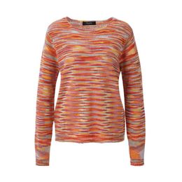 Aniston CASUAL Strickpullover in orange-rot-gelb-flieder-t&uuml;rkis-wollwei&szlig; | Gr.: 38
