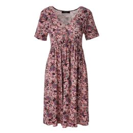 Aniston CASUAL Sommerkleid in bordeaux-ros&eacute;-lachs-lavendel-schwarz | Gr.: 38