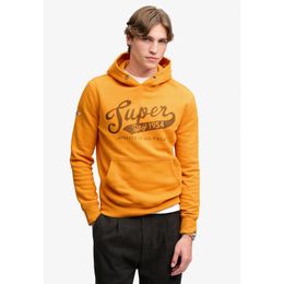 Superdry Herren Kapuzensweatshirt &raquo;VINTAGE SCRIPT HOOD&laquo;, Baumwollmischung, relaxed fit orange L
