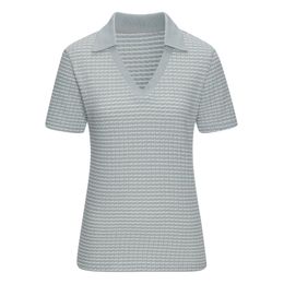 Vivance by Lascana Poloshirt in aquamarin-creme | Gr.: 44-46