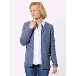 WITT WEIDEN Strickjacke in mittelblau-meliert | Gr.: 42