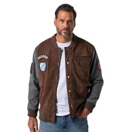 JP1880 Lederjacke in dunkelbraun | Gr.: 4XL