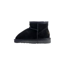 natural world Kinder-Stiefeletten aus Leder &bdquo;Bota Alta Merino&ldquo; im Hausschuh-Stil Schwarz | Gr.: 30