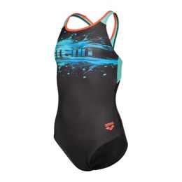 arena M&auml;dchen Badeanzug &raquo;G arena PAINT SWIMSUIT SWIM PRO BACK&laquo; mit integriertem UV-Schutz UPF50+, aus Polyamid und Elasthan schwarz 164, N-Gr