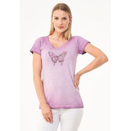 Organication T-Shirt "WOR13332" in Lila | Gr.: L