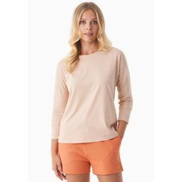 Organication Langarmshirt "WOR17220" in Zartbeige | Gr.: S