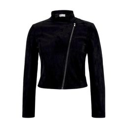 Vera Mont Bikerjacke mit Rei&szlig;verschluss in Schwarz | Gr.: 34