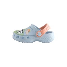 next Sandals girl size 19 Dusty blue / Coral / Black