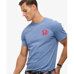 Superdry & Co T-Shirt Herren Gr&ouml;&szlig;e S hellblau / grenadine