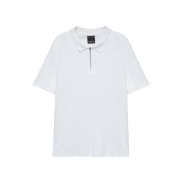 Pull&Bear Pull&bear Poloshirt Herren Gr&ouml;&szlig;e S wei&szlig;