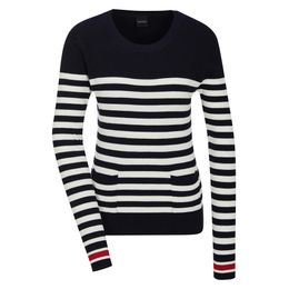 Madeleine Mode Madeleine Pullover Damen Gr&ouml;&szlig;e XXL/XXXL marine / wei&szlig;