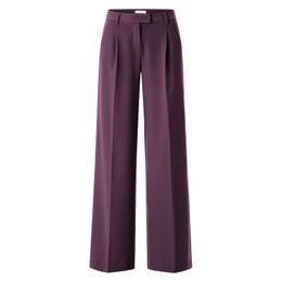 Richroyal Damen RICHROYAL Bundfaltenhose mit B&uuml;gelfalten, Wide Leg lila 40, N-Gr