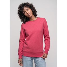 alife and kickin Alife & Kickin Damen Sweatshirt &raquo;LottaAK A&laquo;, schlichter Sweater mit Herz-Aufn&auml;her in tollen Farben pink L