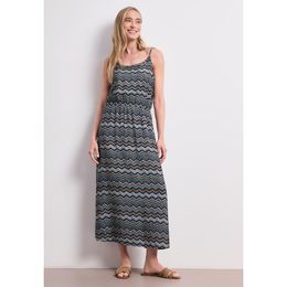 Street One Damen STREET ONE Midikleid Ohne Taschen Sommerkleid mit Zick-Zack-Muster 44, N-Gr