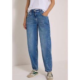 Cecil Damen Loose-fit-Jeans blau 33, L&auml;nge 28