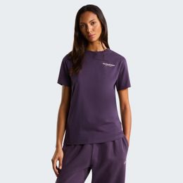 The North Face Damen T-Shirt "W MONTE REG SS TEE-GRAPHIC"endless dusk, Gr. S, Obermaterial: 60% Baumwolle, 40% Polyester, Shirts