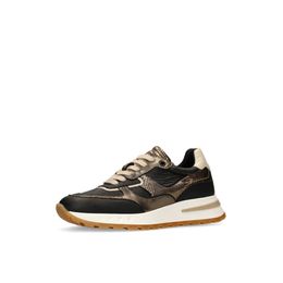 Manfield Sneaker Damen Gr&ouml;&szlig;e 40 beige / gold / schwarz Sommerschuhe