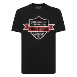 Philipp Plein T-Shirt 'Crest' Herren Gr&ouml;&szlig;e XL mischfarben / schwarz