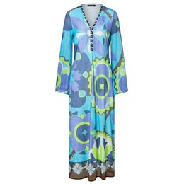 ana alcazar Kleid 'Wemmy' Damen Gr&ouml;&szlig;e 44 blau / hellblau / gr&uuml;n / lila Sommerkleid