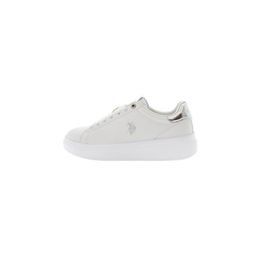 U.S. Polo Assn. Sneaker Damen Gr&ouml;&szlig;e 38 silber / wei&szlig; Sommerschuhe