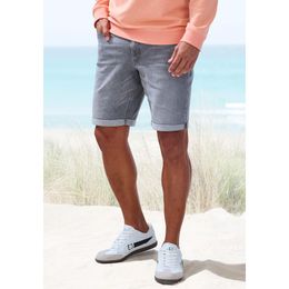 John Devin Herren Jeansshorts &raquo;5-Pocket Shorts&laquo; aus elastischer Denim-Qualit&auml;t grau 33, N-Gr